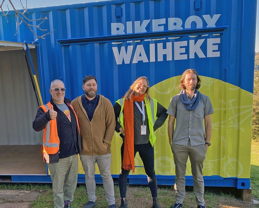 Bikebox touches down in Oneroa - Waiheke Gulf News